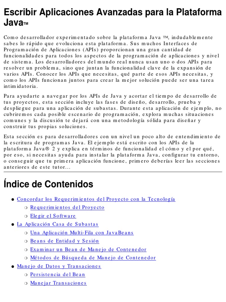 Programacion Avanzada en Java | PDF | Ingeniería de software ...