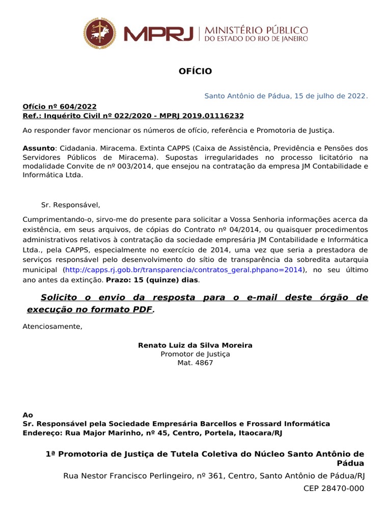 SEI 1637963 Oficio | PDF