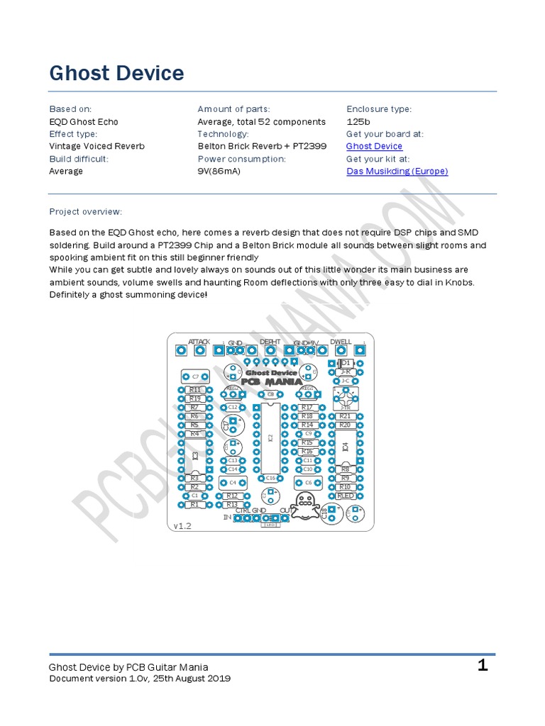Ghost Device Building Docs | PDF | Capacitor | Electromagnetism