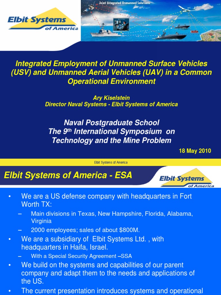 Elbit System General Info | Unmanned Aerial Vehicle | Signals Intelligence