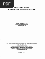 Niosh Lifting Equation English and Metric | PDF