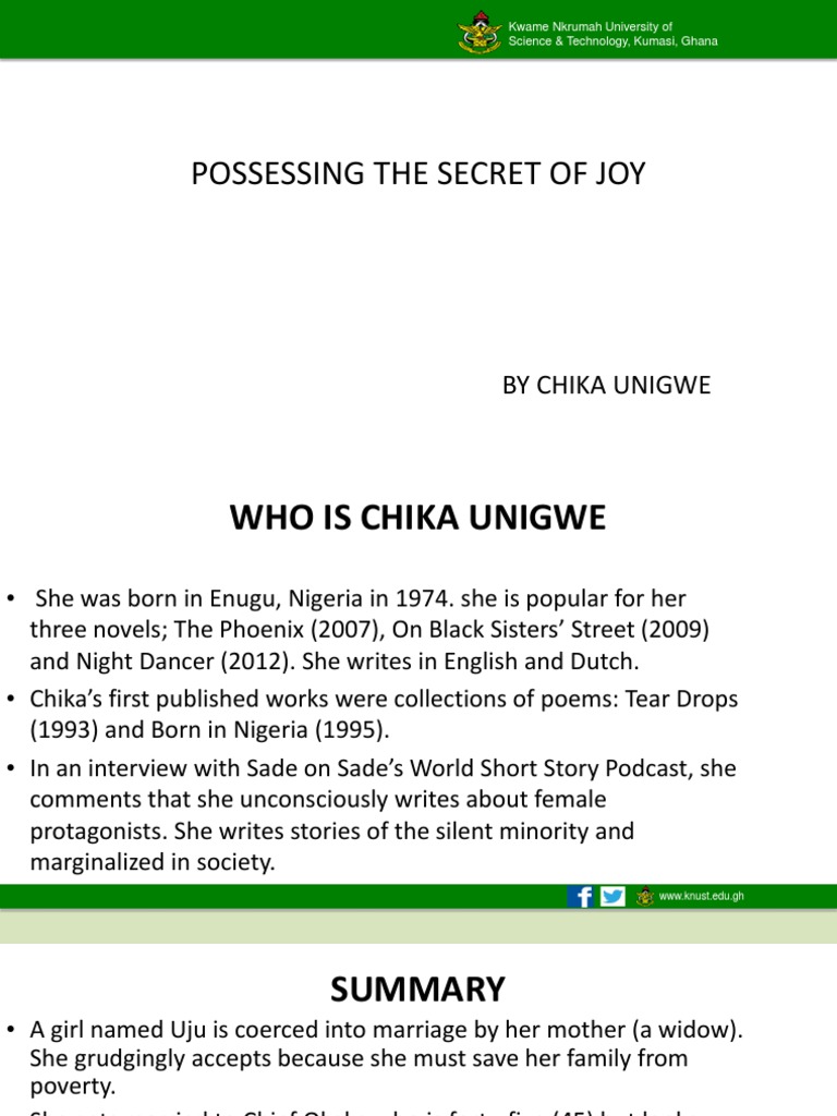 Possessing The Secret of Joy - Slides | PDF