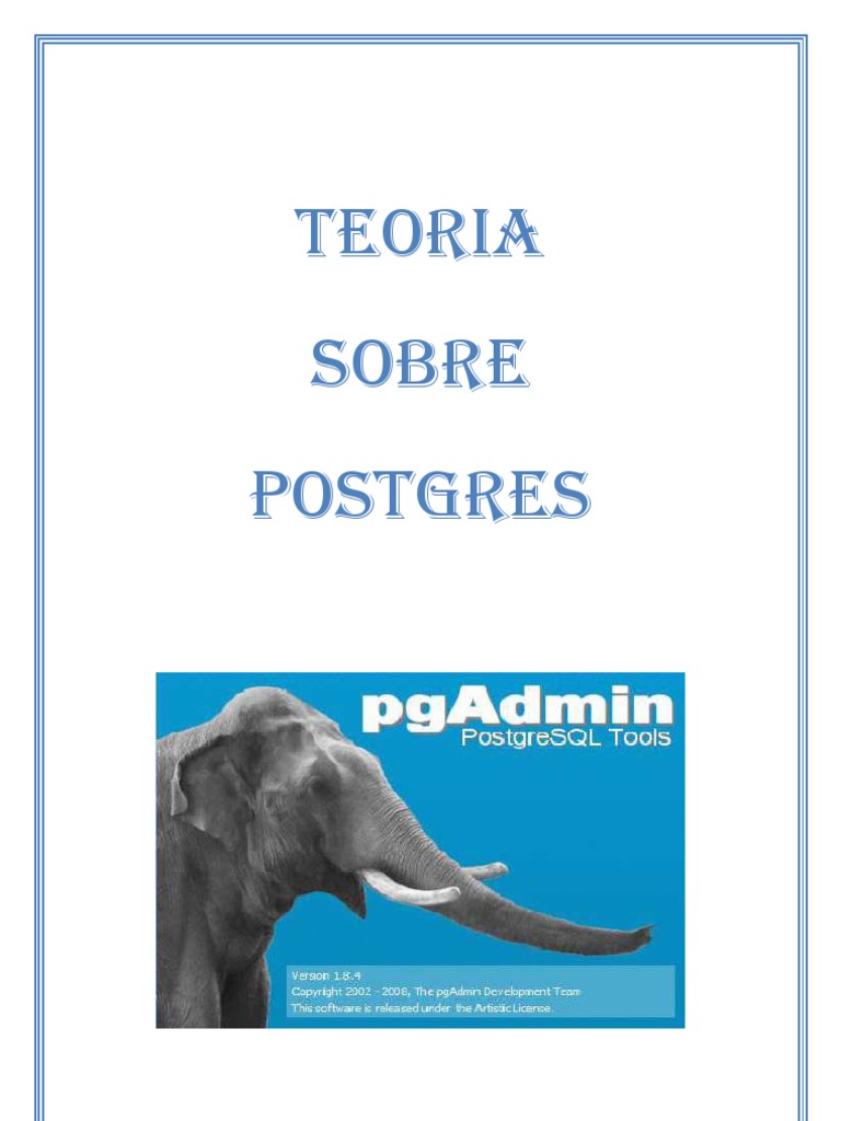 Teoria PostgreSQL | PDF | Postgre Sql | Bases de datos