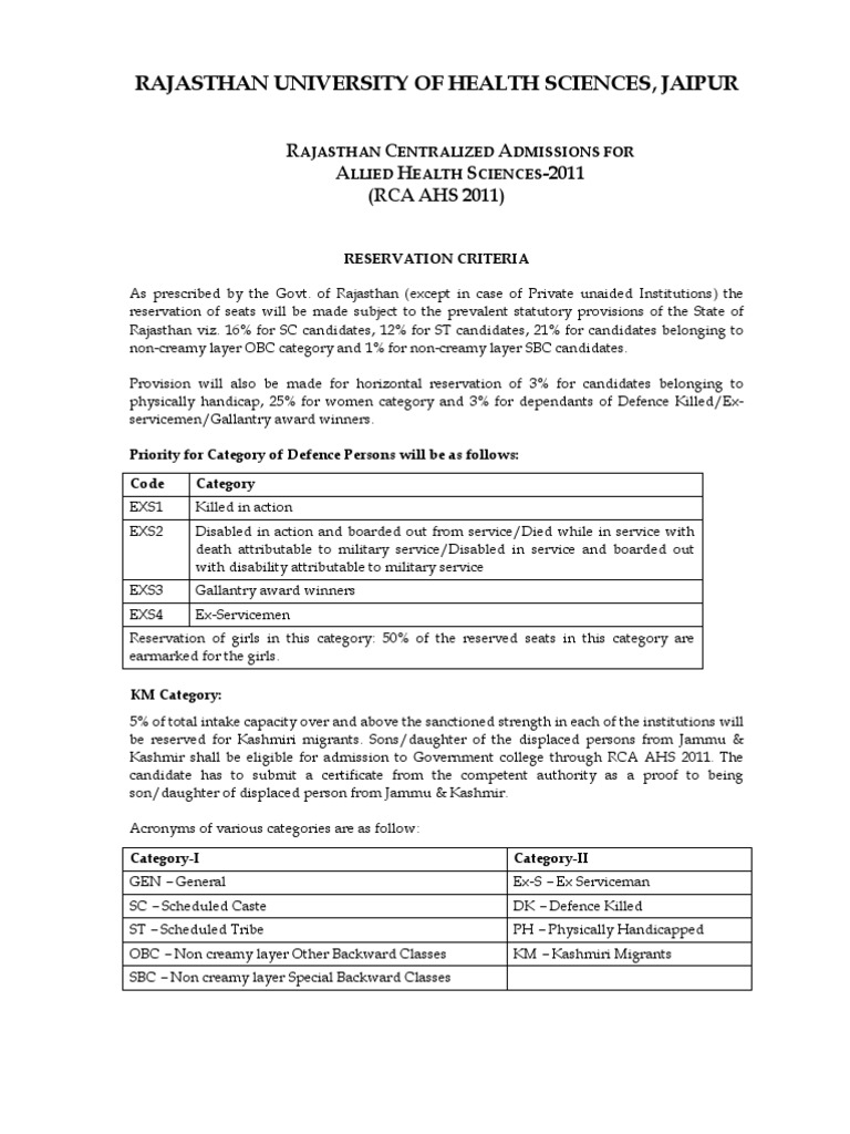 Reservation Criteria | PDF | Independent India | Government Of India