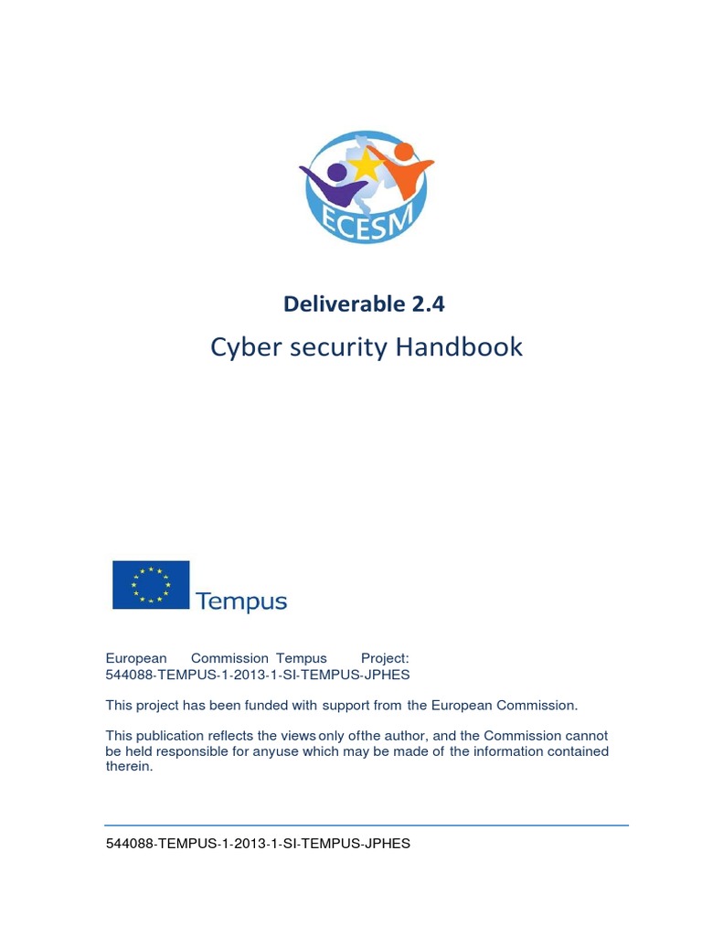 Cyber Security Handbook: Deliverable 2.4 | PDF | Security | Computer ...