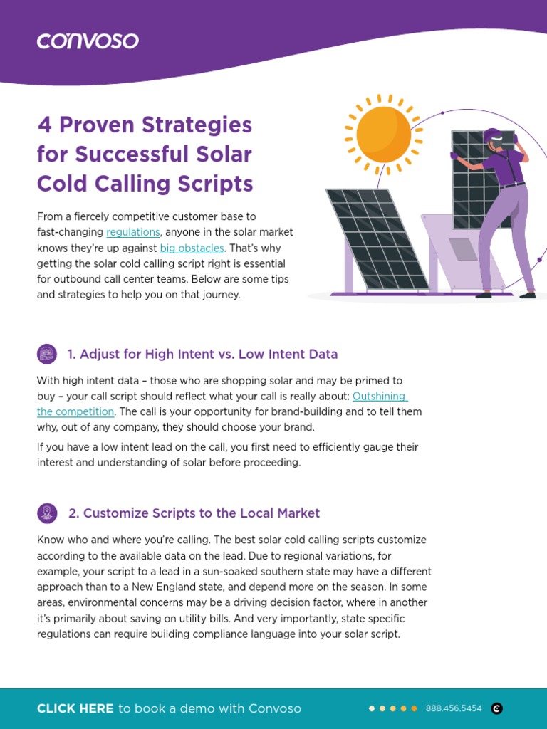 Solar Cold Calling Script Guide and Template | PDF | Sales | Voicemail