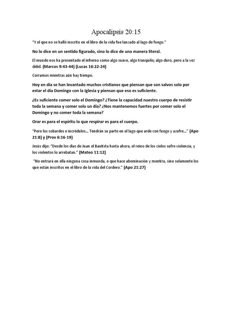 Apocalipsis 20 | PDF