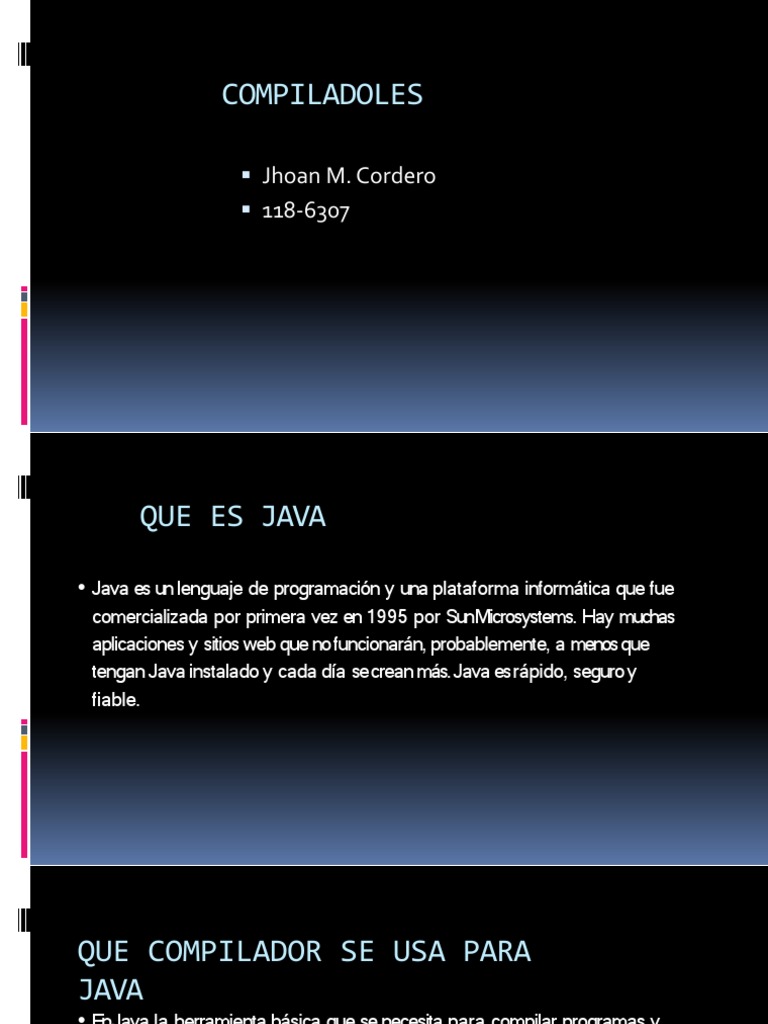 Compiladores 3 | PDF | Java (lenguaje de programación) | Compilador