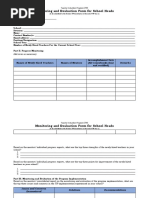 GIYA Teachers Classroom Visitation Tool G1 3 | PDF | Learning ...