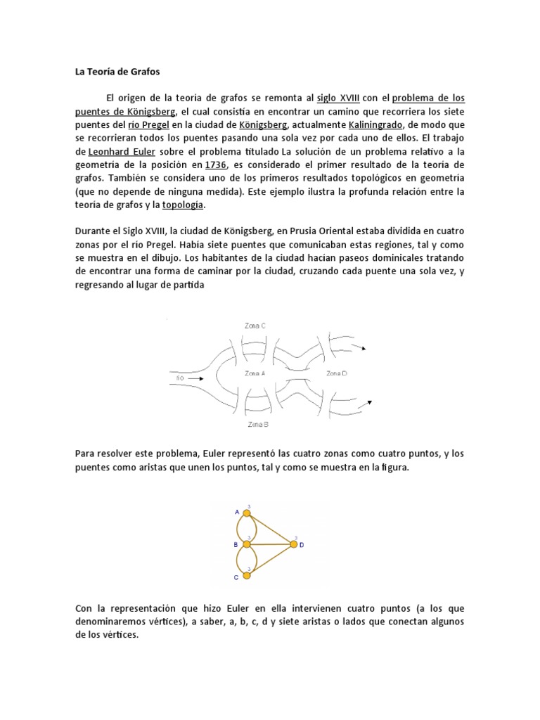 La Teoría de Grafos | PDF | Teoría de grafos | Análisis matemático