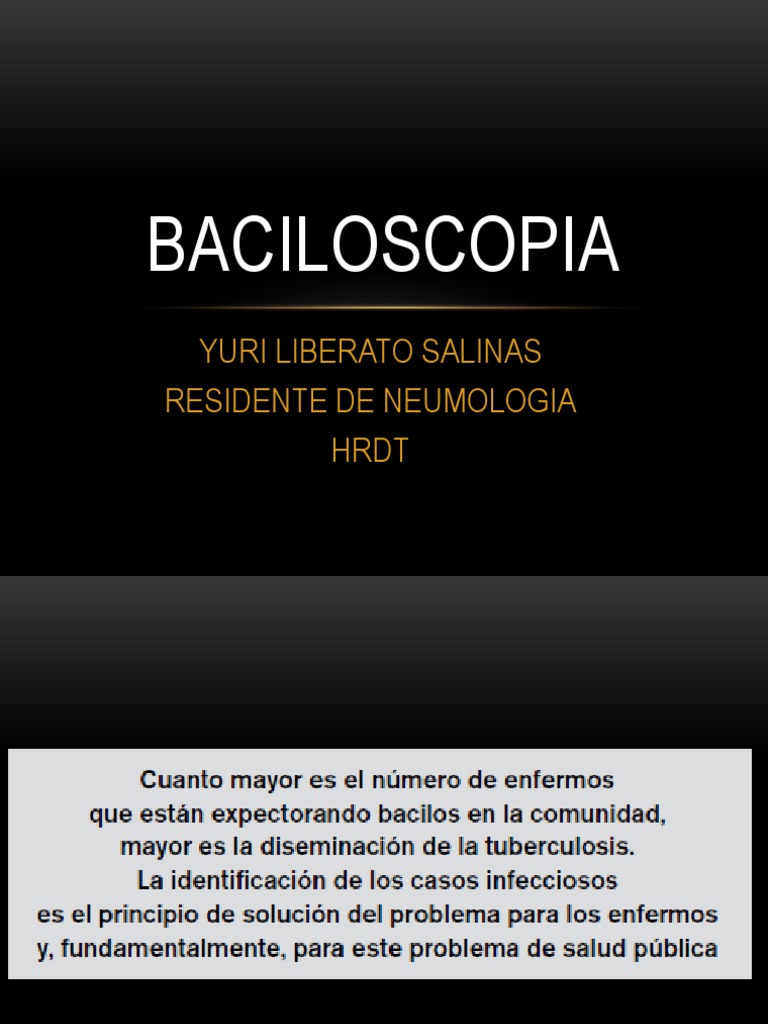 Baciloscopia 2 | PDF | Tuberculosis | Enfermedades y trastornos
