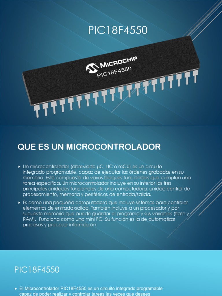 Pic 18 F 4550 | PDF | Microcontrolador | Bienes manufacturados