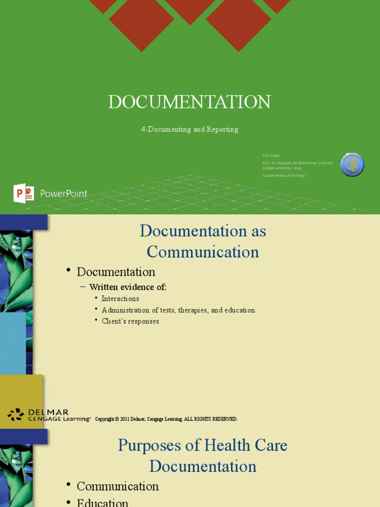 Documentation: 4-Documenting and Reporting | PDF | Clinical Medicine ...