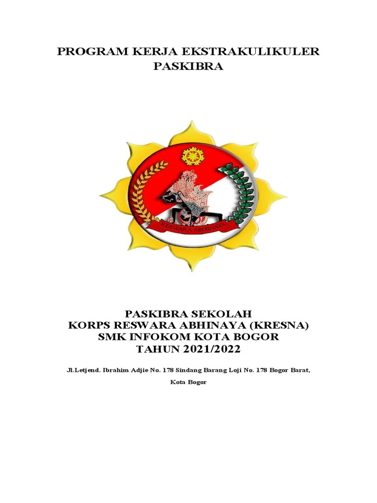 Program Kerja Paskibra SMK Infokom | PDF