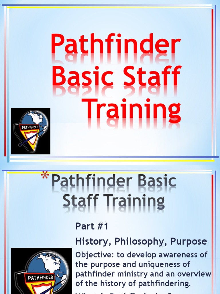 Pathfinder Basic Staff Training 1 | PDF | Leadership | Adolescence