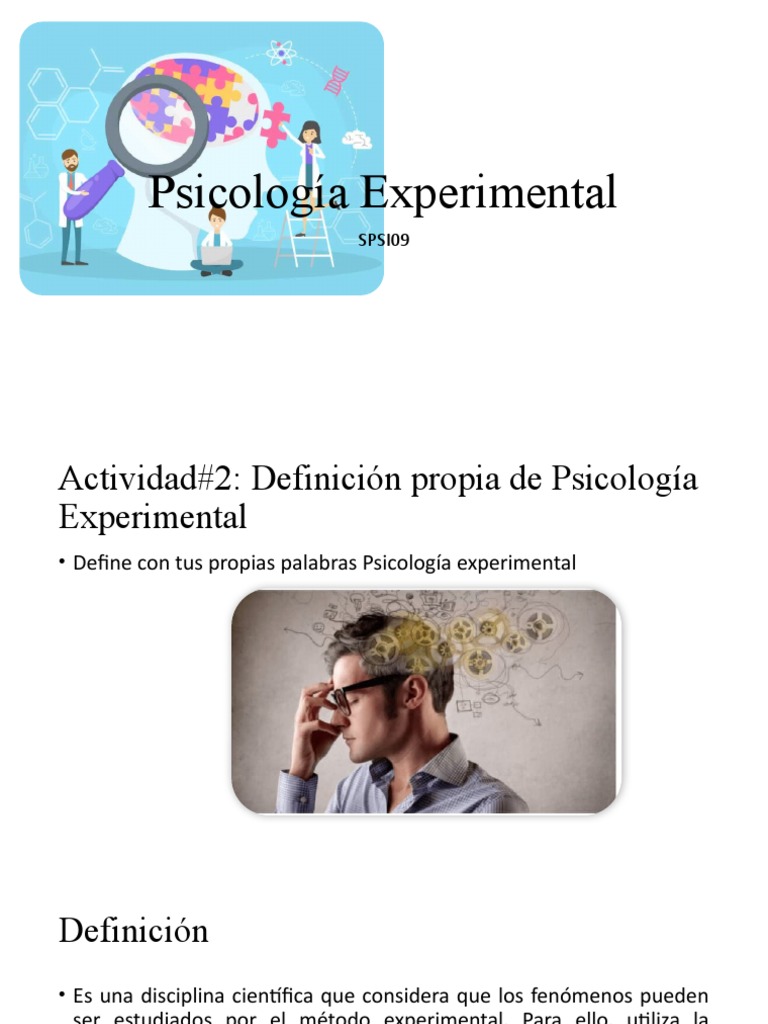 Psicología Experimental | PDF | Sicología | Psicología experimental