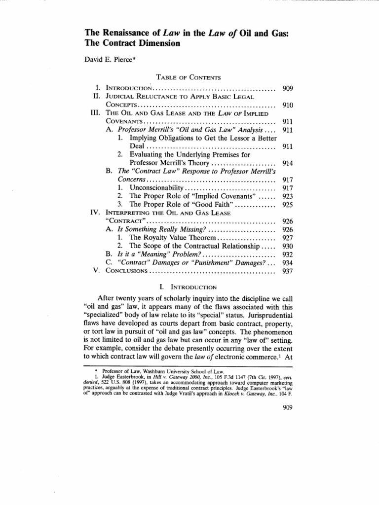 Oil and Gas Contracts Specificities | PDF