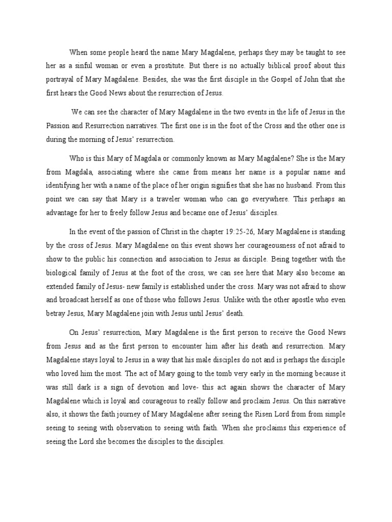 Magdalene | PDF | Mary Magdalene | Disciple (Christianity)