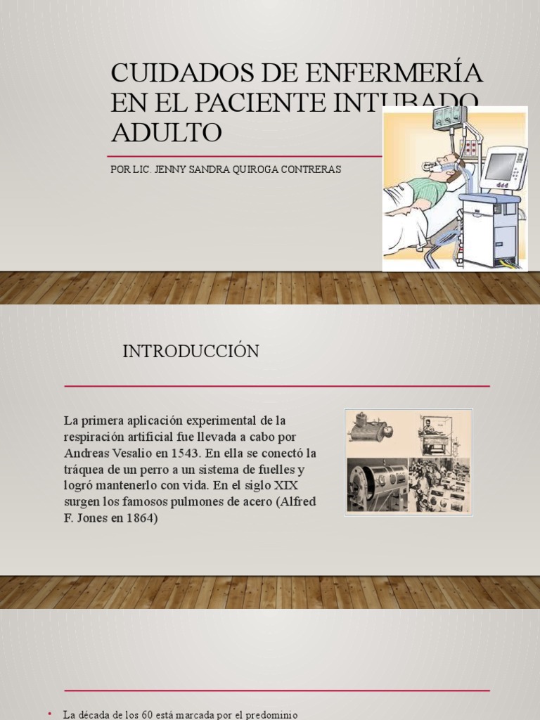 Cuidados de Enfermería en El Paciente Intubado Adulto | PDF | Sistema ...