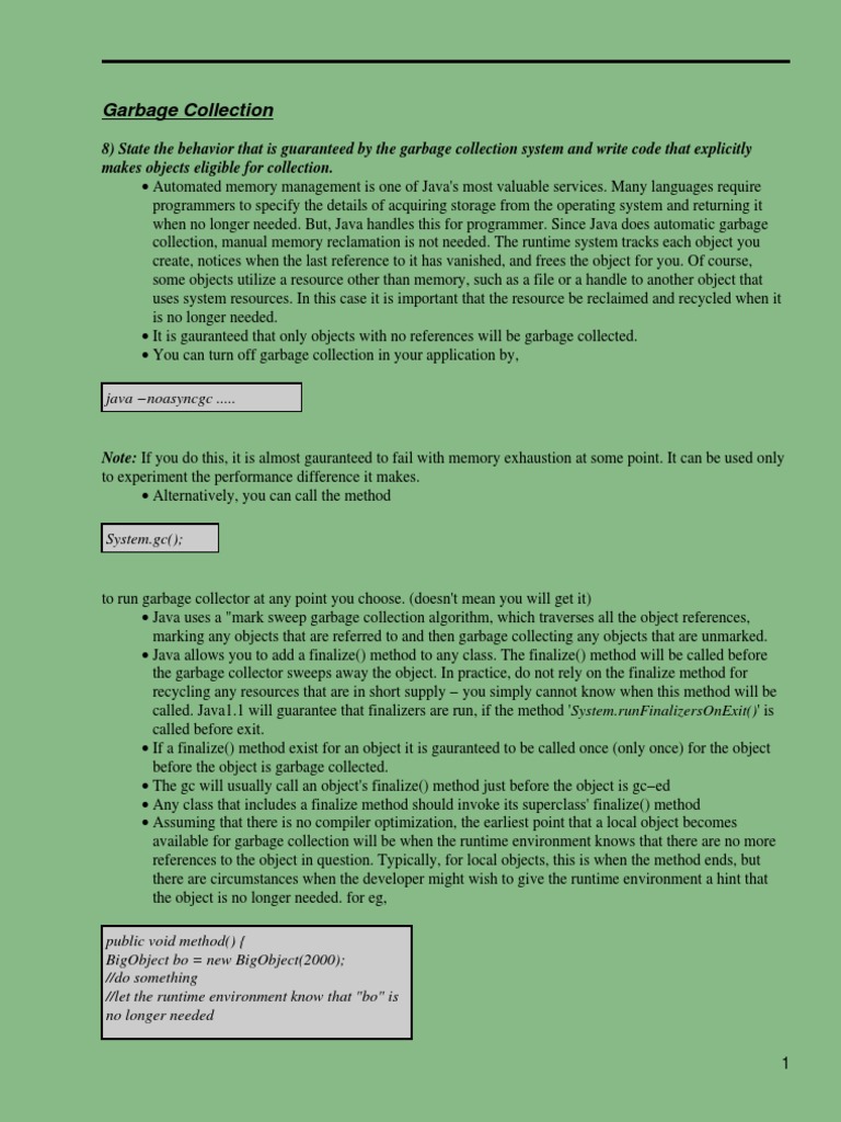 Garbage Collection: Java Noasyncgc .... | Download Free PDF | Java ...