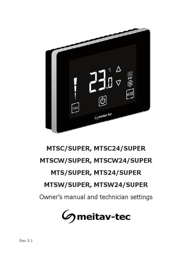 MTS-SUPER MTSC-SUPER - Operating Manual | PDF | Switch | Heat Pump