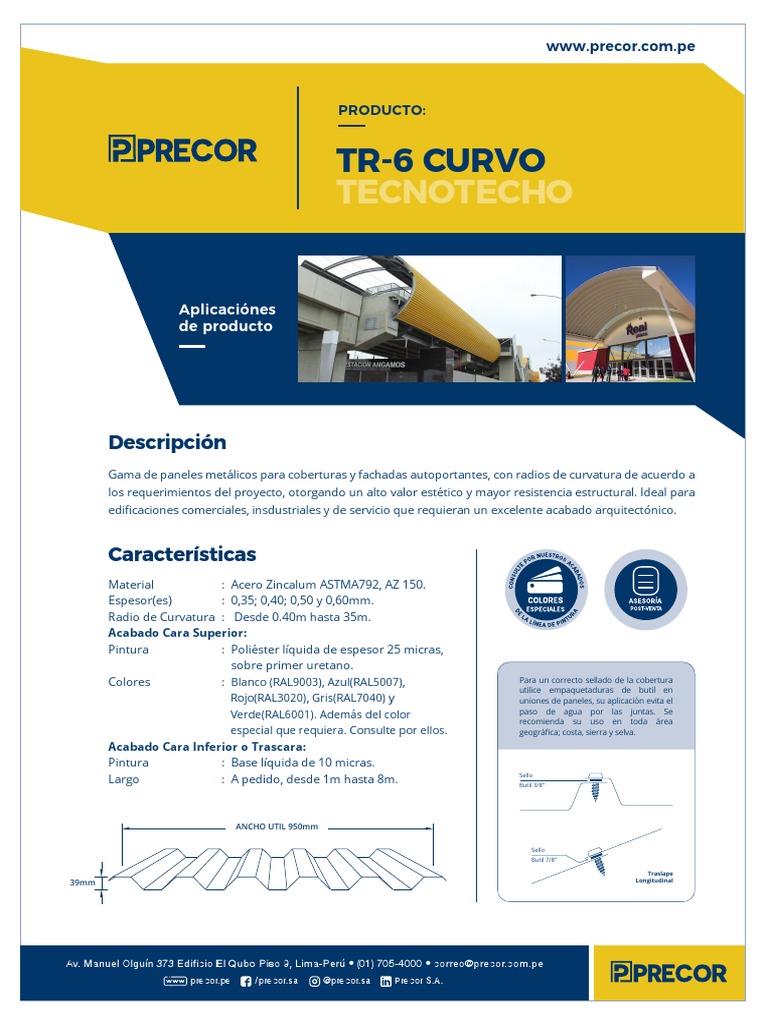 Ficha Técnica - TR6 | PDF | Tornillo