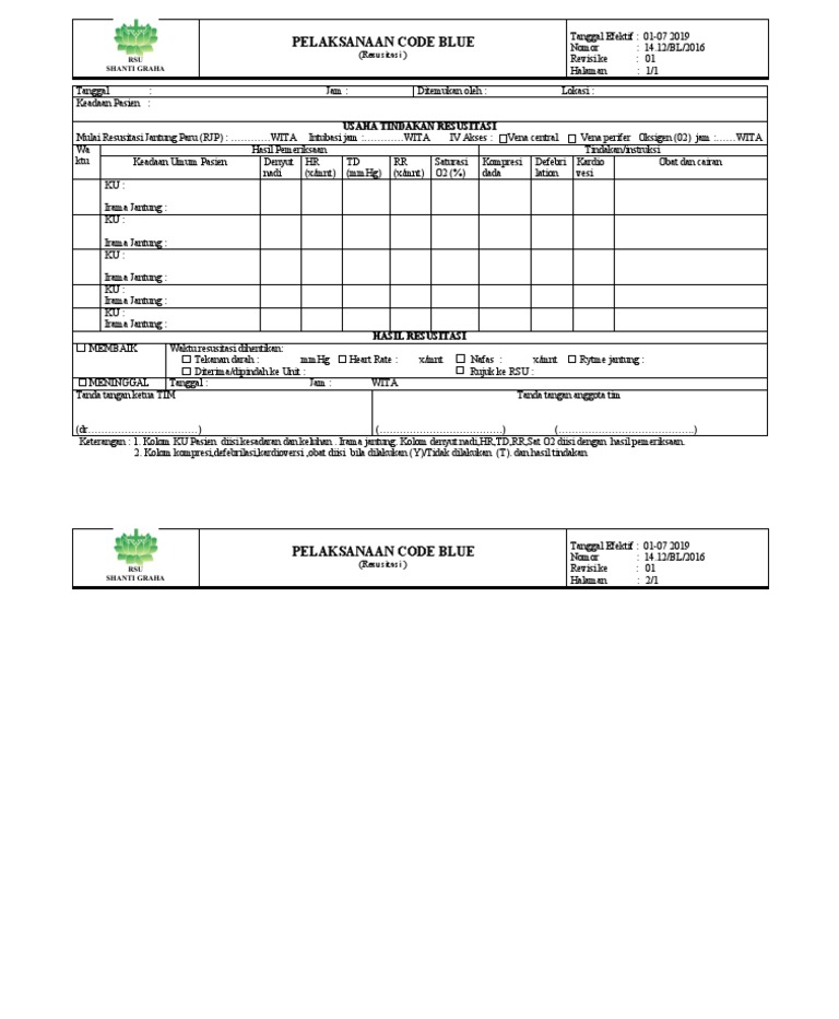 FORM CODE BLUE News | PDF