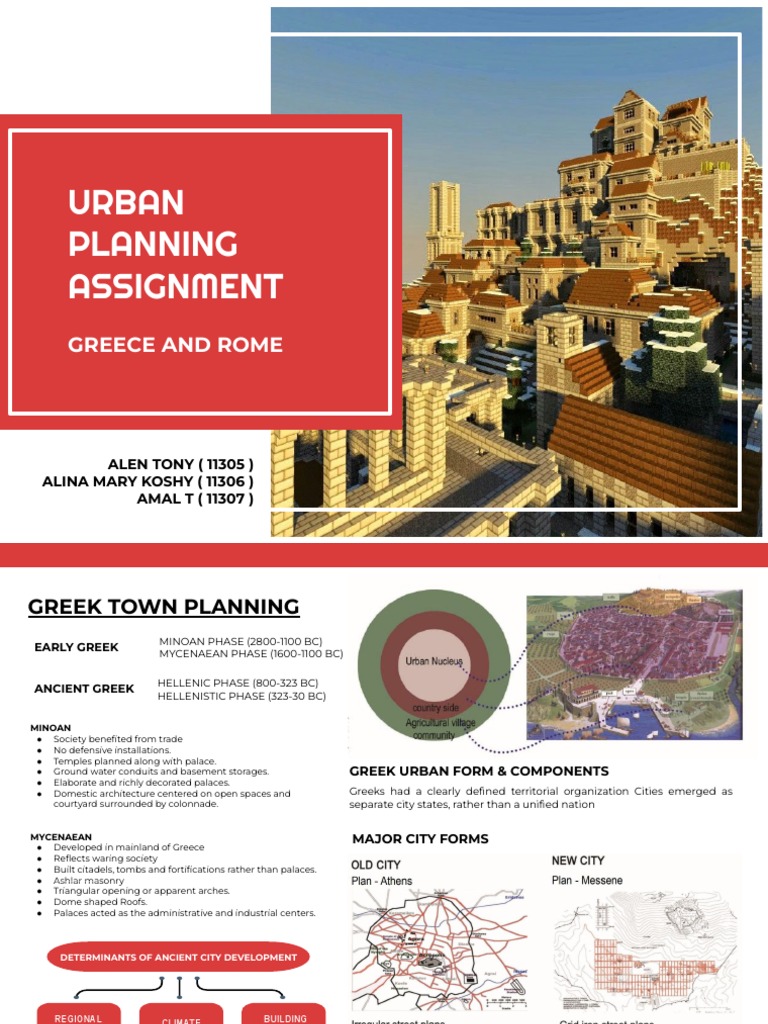 Greece and Roman Urban Planning | PDF