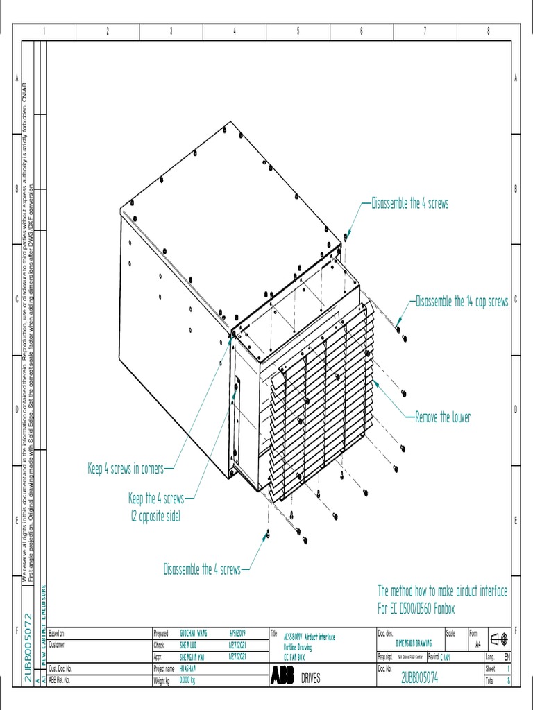 EC Fanbox Duct Interface Drawings | PDF | Autodesk