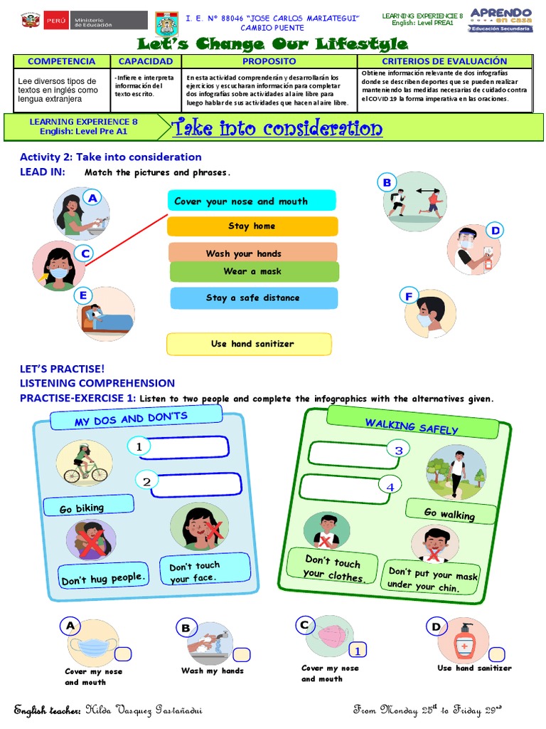 EdA 8 PREA1 TAKE INTO CONSIDERATION ACTIVITY 2 Hilda | PDF