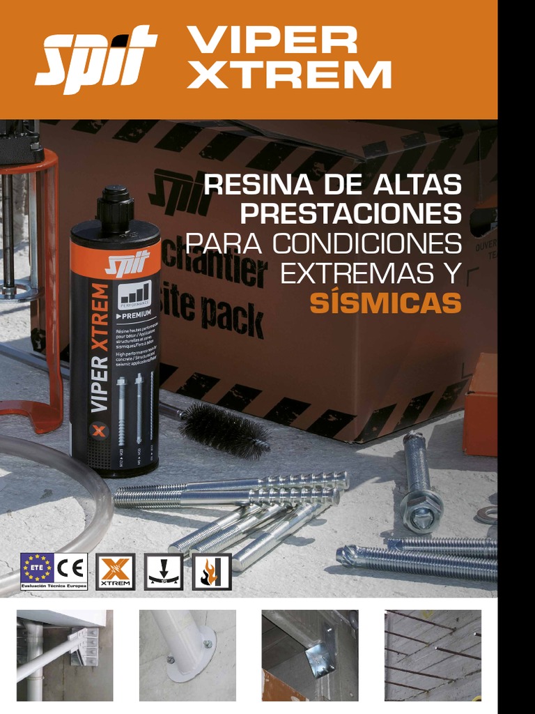 Spit Viper Xtrem | PDF | Hormigón | Mercado (economía)