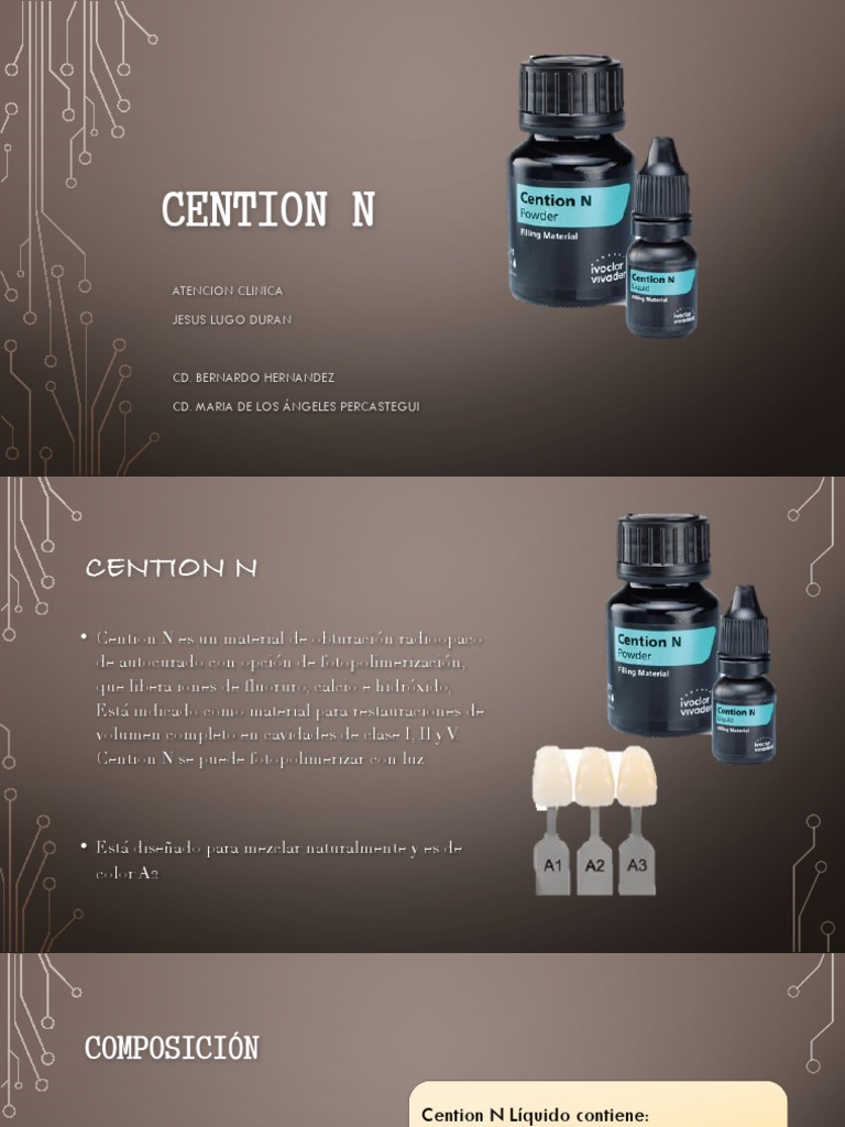 Cention N JLD | PDF | Esmalte de dientes | Química