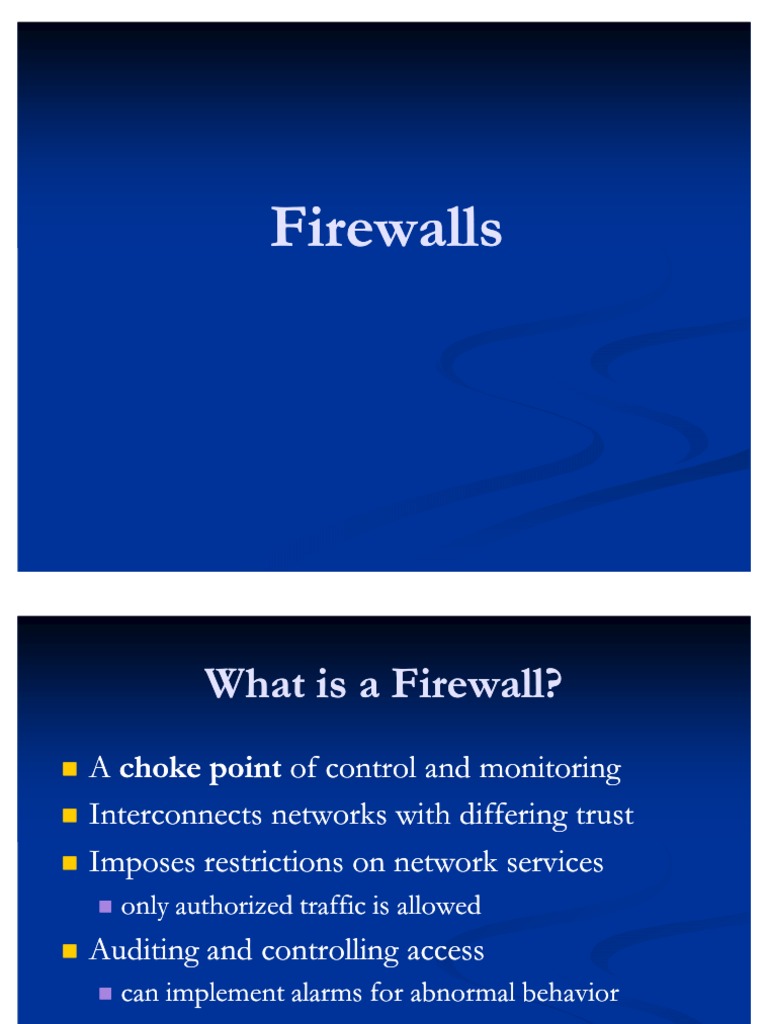 Firewalls | PDF | Firewall (Computing) | Proxy Server