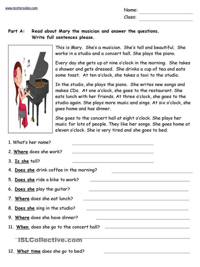 Year 6 Comprehension Exercise | PDF