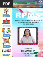RPMS With ANNOTATIONS KRA 1 5 | PDF | Teachers | Learning