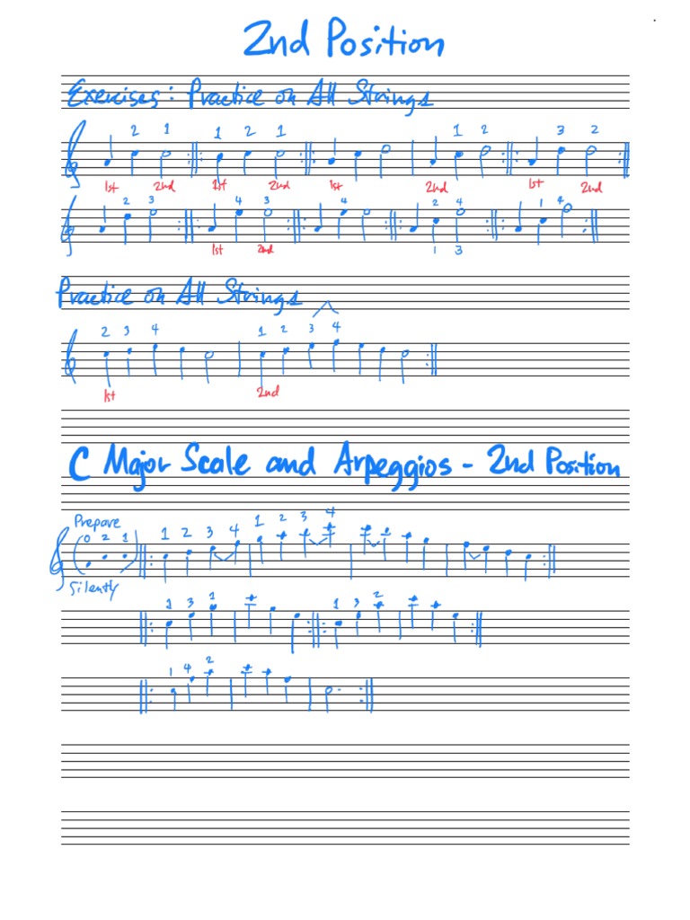 2nd Position Exercises | PDF