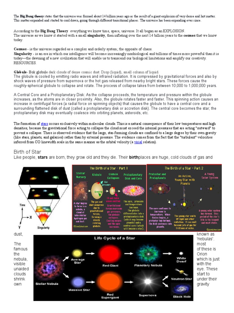 Universe Formation and Birth of Star | PDF | Stars | Star Formation