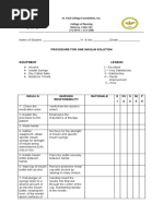 IV Insertion Checklist Competency | PDF | Intravenous Therapy | Health ...