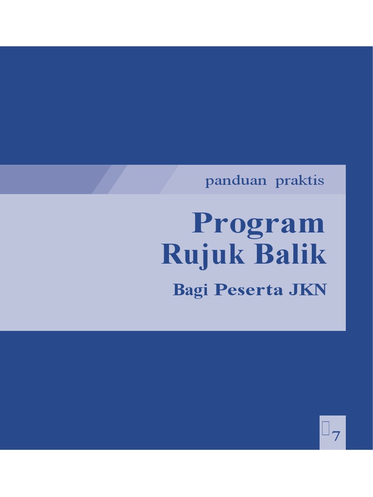 Program Rujuk Balik BPJS | PDF | Pengembangan Diri | Kesehatan Holistik