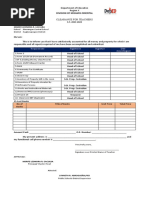 Sample Deped Teachers Clearance | PDF | Firearm Laws | Law