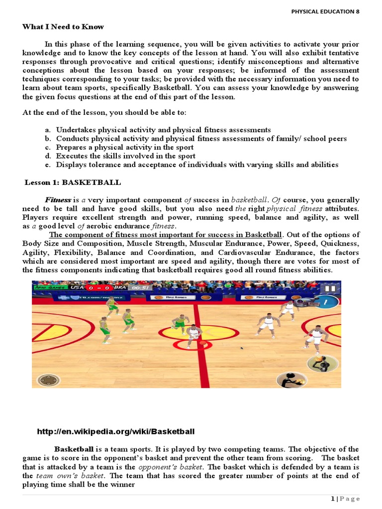 Grade 8 Second Quarter Module | PDF | National Basketball Association ...