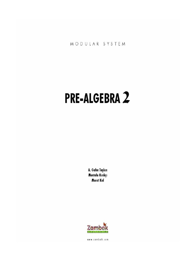 Pre Algebra 2 | PDF