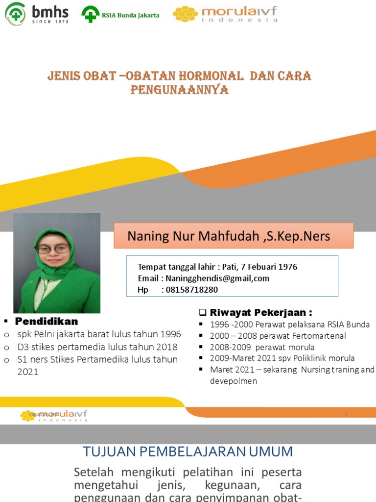 Pelatihan Obat Hormonal IVF | PDF
