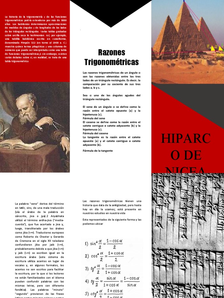TRIPTICO | PDF | Funciones trigonométricas | Trigonometría