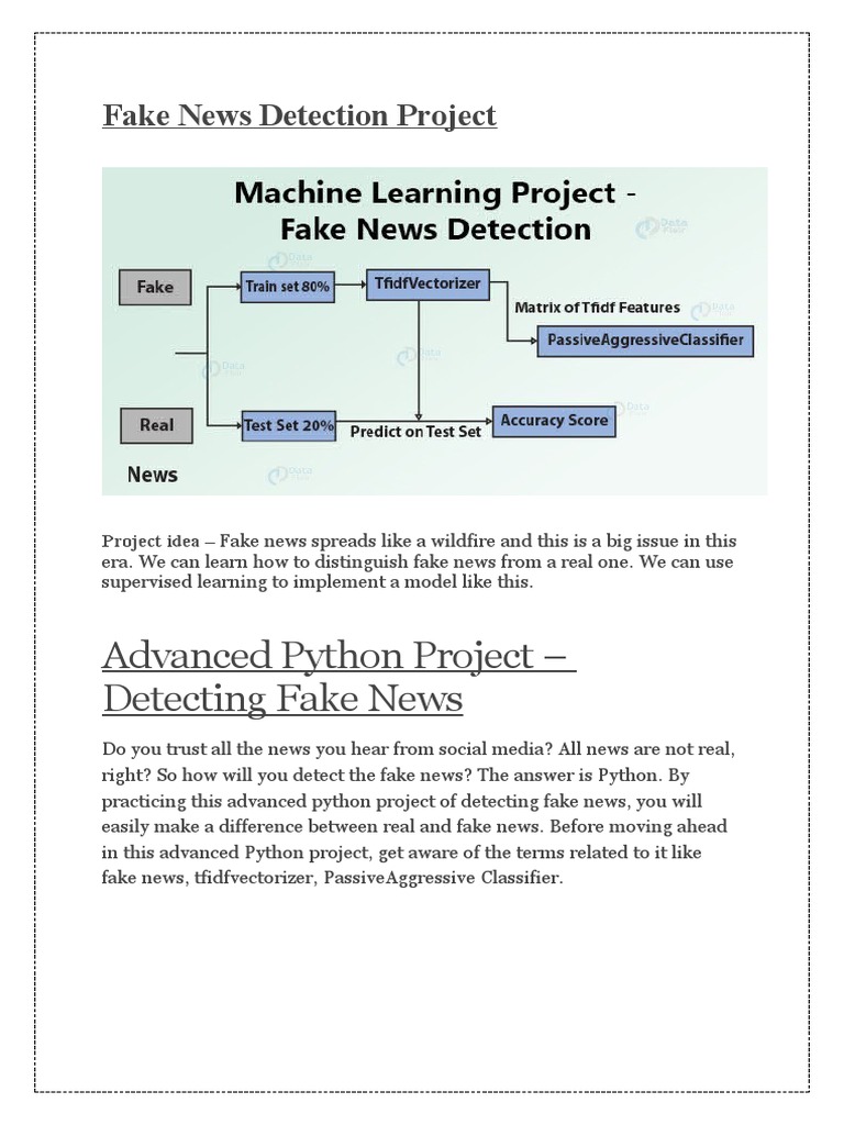 Fake News Detection Project | PDF | Cognitive Science | Applied Mathematics