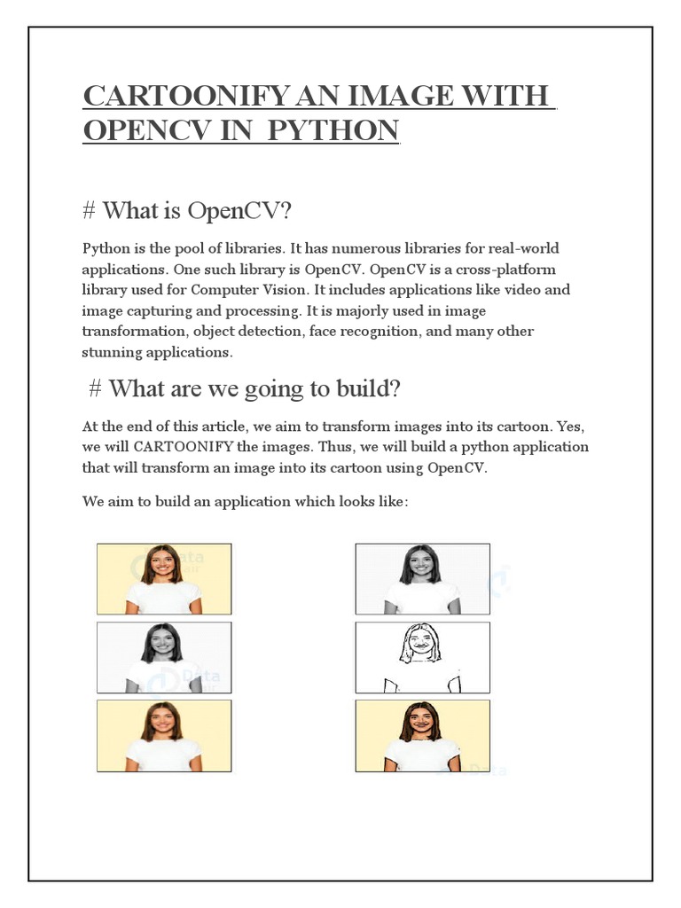 Cartoonify An Image With OpenCV in Python | PDF | Library (Computing) | Computing