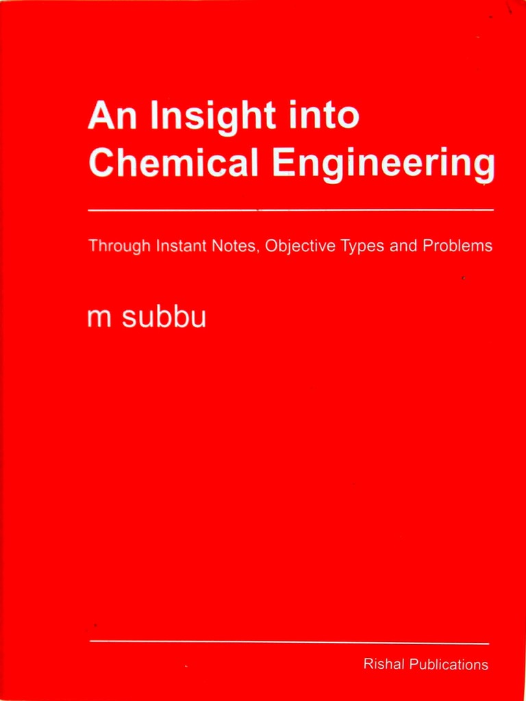 M Subbu - An Insight Into Chemical Engineering-Rishal Publications (2003) | PDF