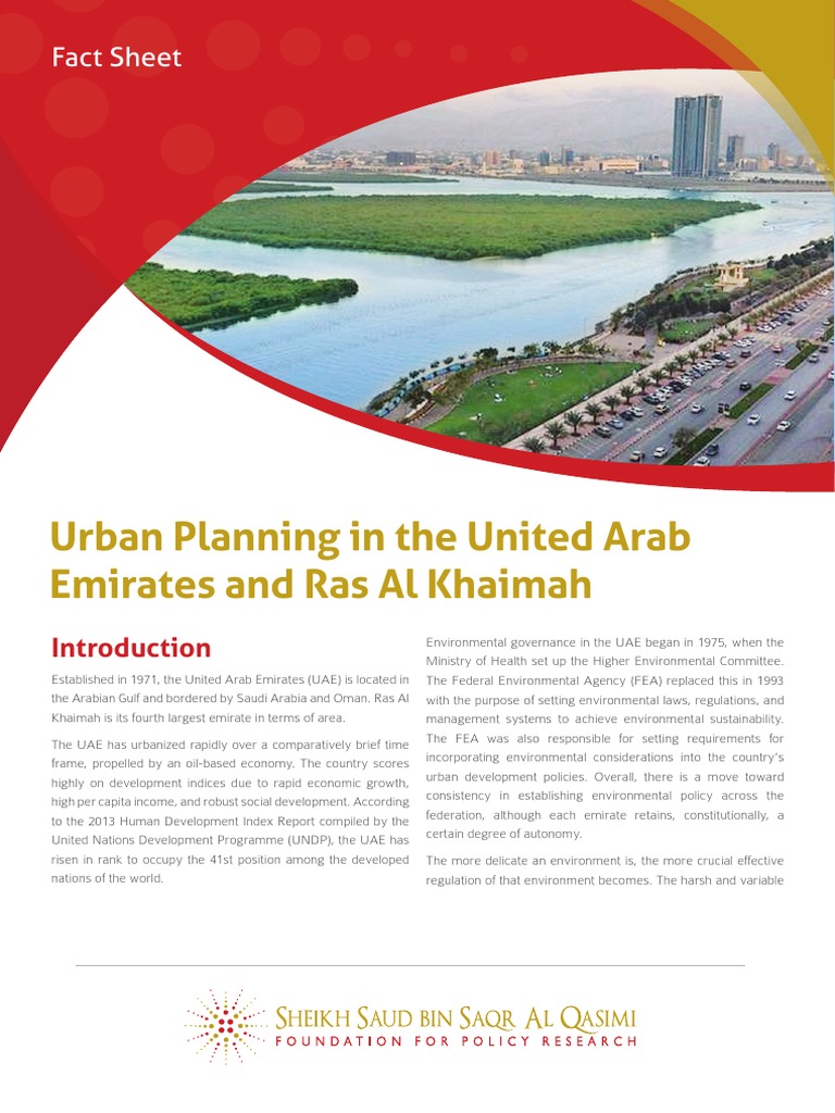 Urban Planning in the United Arab | PDF | United Arab Emirates | Sewage