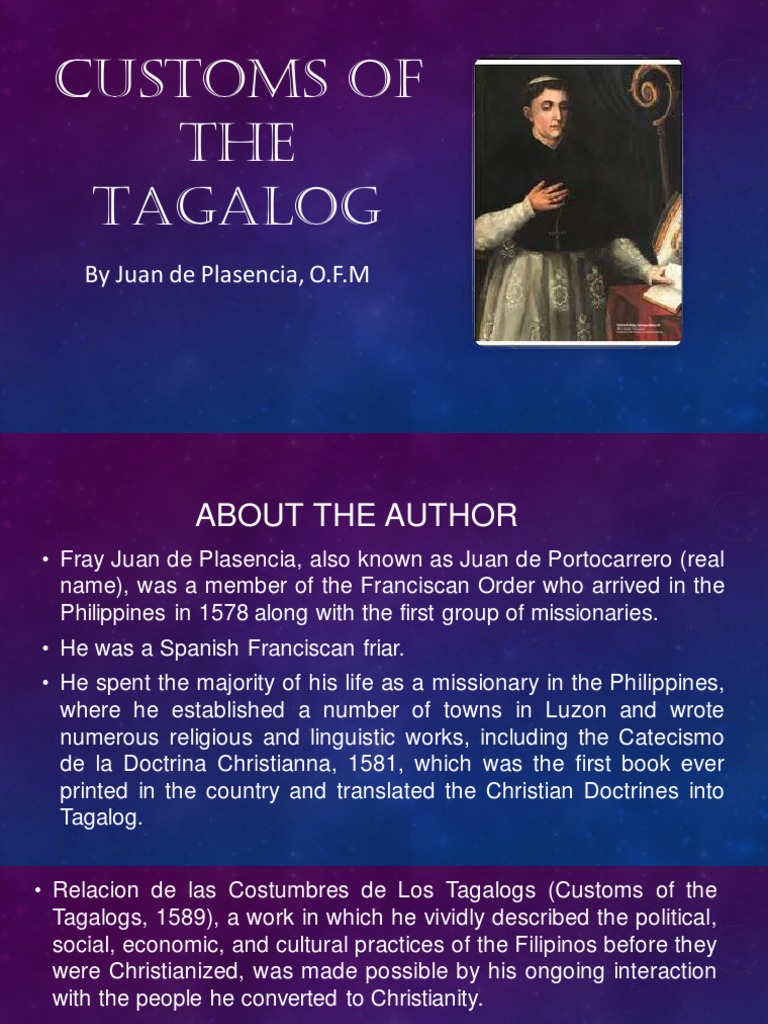Tagalog Customs by Juan de Plasencia | PDF