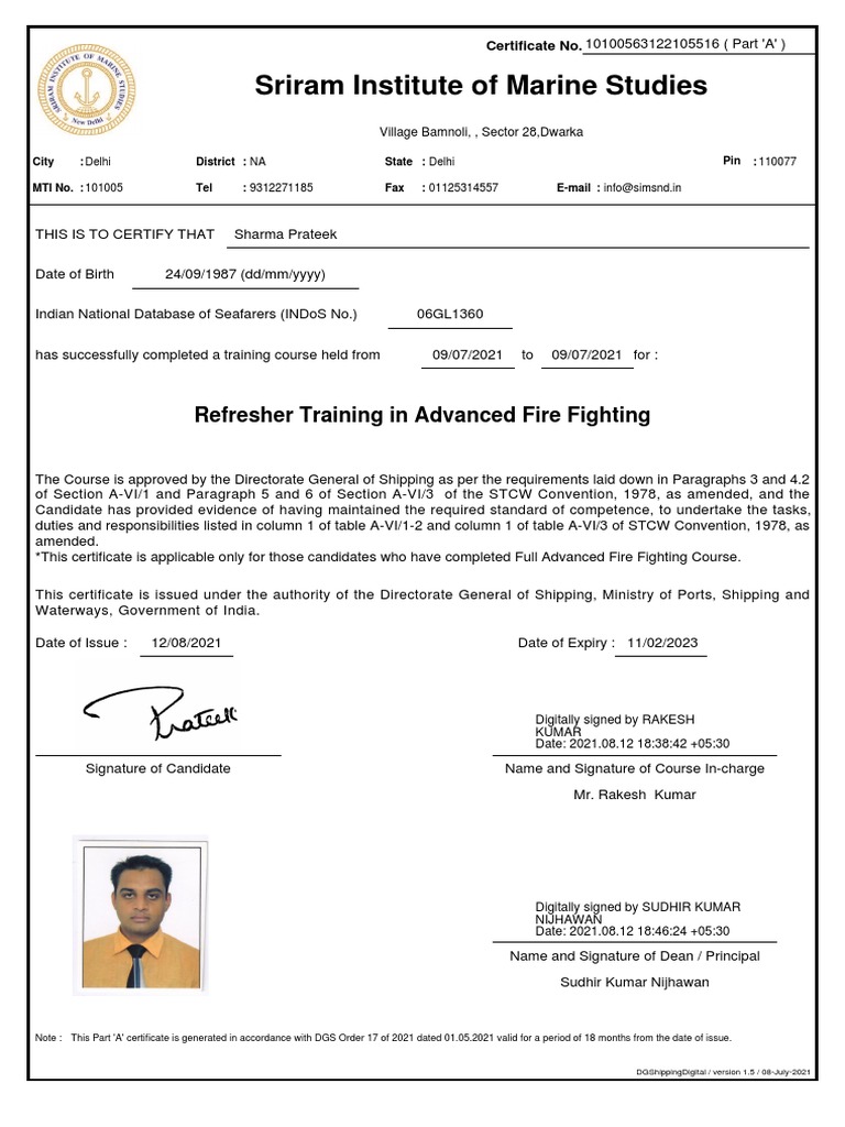 AFF & FPFF Refresher Part A2022 | PDF